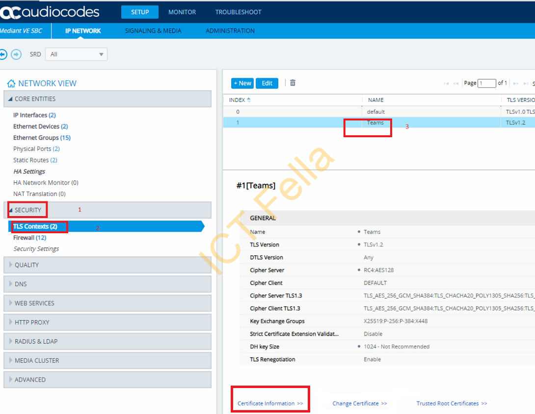 Microsoft Teams Direct Routing Audiocodes SBC Certificates Explanation ...