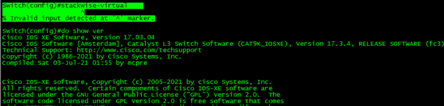 Stackwise Virtual “invalid Input Detected” Error And How To Configure 8036