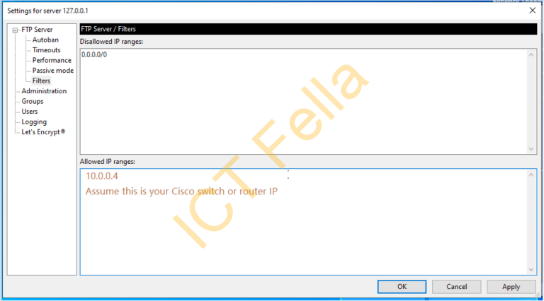 How to Back up Cisco Switch Router Automatically to FTP Server - ICT Fella