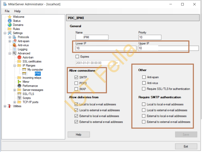 How to Configure SMTP relay on hMailServer – IIS MMC error - ICT Fella