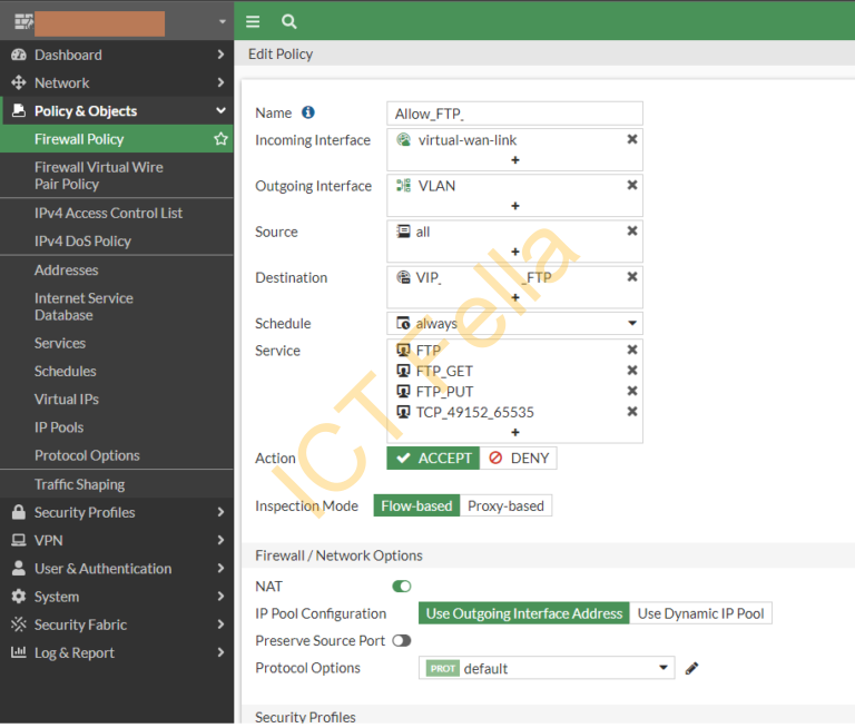 How to Configure FileZilla FTP Server with FortiGate Firewall - ICT Fella