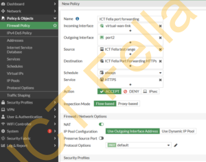 How to Configure Port Forwarding Destination NAT on Fortinet Firewall ...