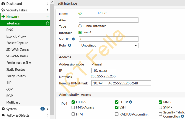 How To Configure Dial Up Ipsec Vpn From Fortinet Fortigate To Juniper