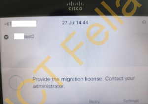 How to fix the “Provide the migration license” Error on Cisco Webex ...
