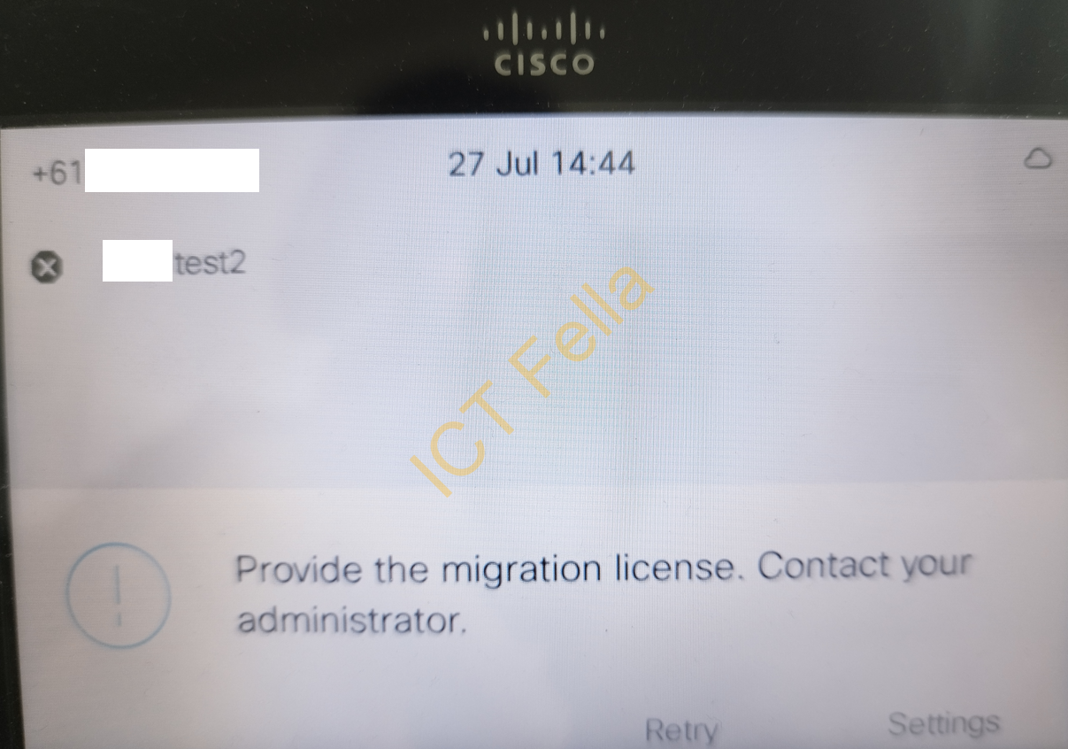 How to fix the “Provide the migration license” Error on Cisco Webex ...