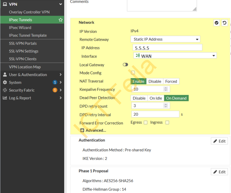 How to Configure IPsec VPN between Azure and Fortigate Firewall - ICT Fella