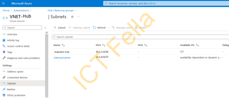 How to Configure Azure Hub and Spoke Topology Part 1 - ICT Fella