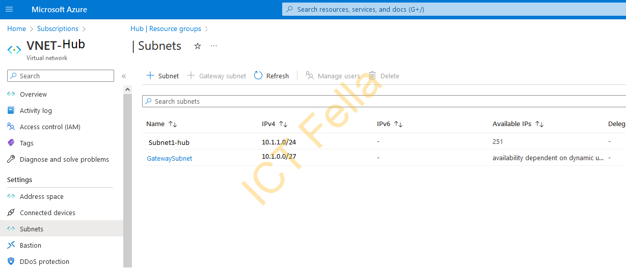How to Configure Azure Hub and Spoke Topology Part 1 - ICT Fella