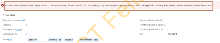 Azure Application Gateway Server Error 502 – Health Probe Issue - ICT Fella