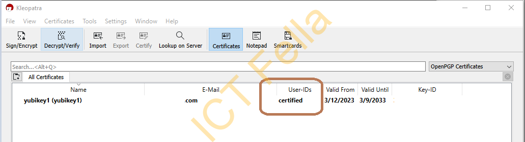 How To Encryptdecrypt File Using Yubikey Gpg4win Kleopatra Ict Fella