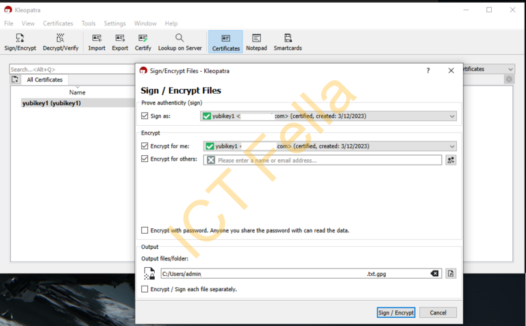How to Encrypt/Decrypt File Using Yubikey – GPG4Win Kleopatra - ICT Fella