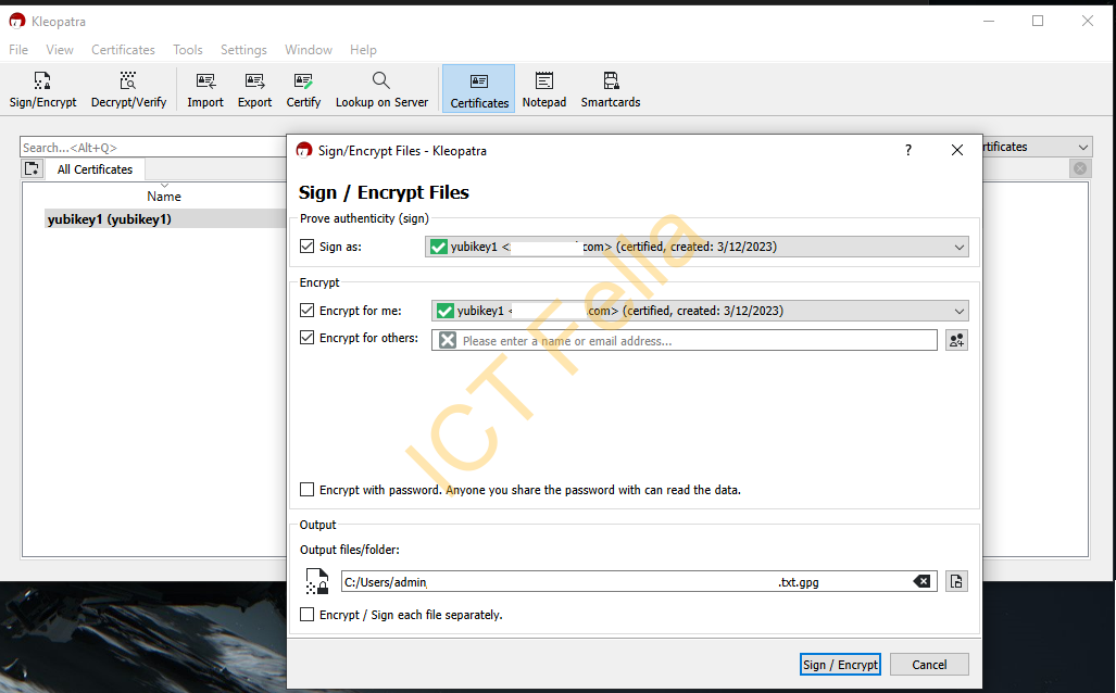 How to Encrypt/Decrypt File Using Yubikey – GPG4Win Kleopatra - ICT Fella